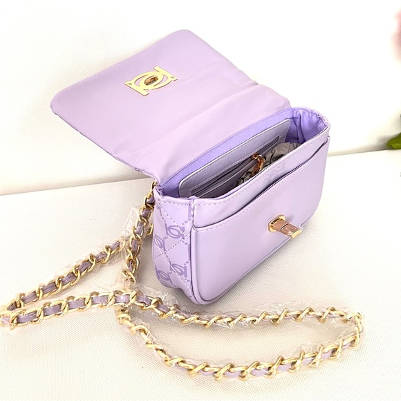 bebe | Bags | Bebe Liv Monogram Crossbody Bag Lavenderdark Lavender ...